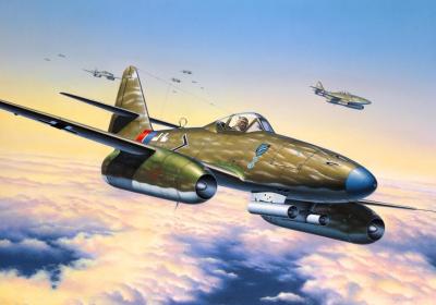 Avion Revell Model Set Messerschmitt Me 262 A1A Scara 1:72 - *** - 93 ...
