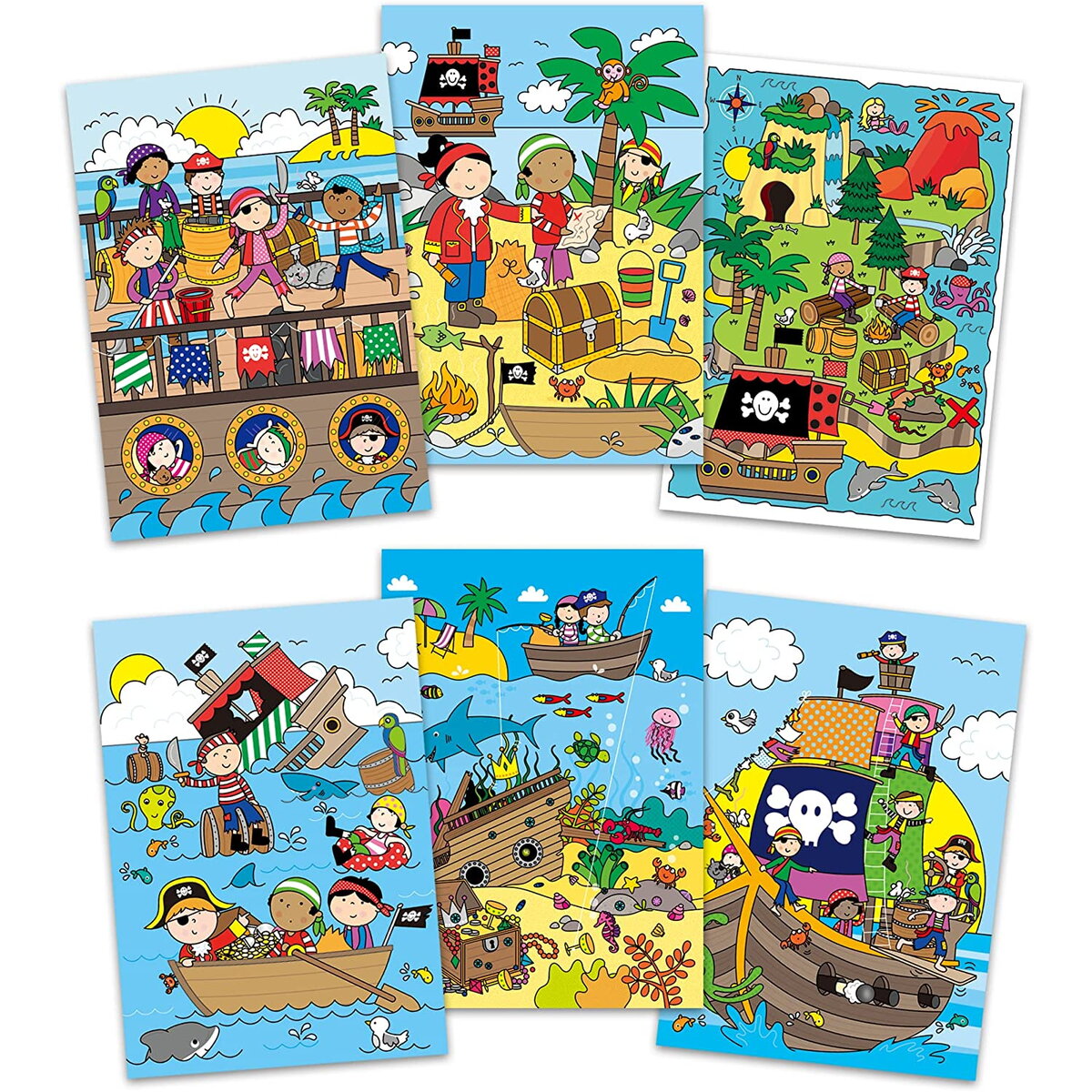 Water Magic: Carte de colorat Pirati - LibrariaOnline.ro